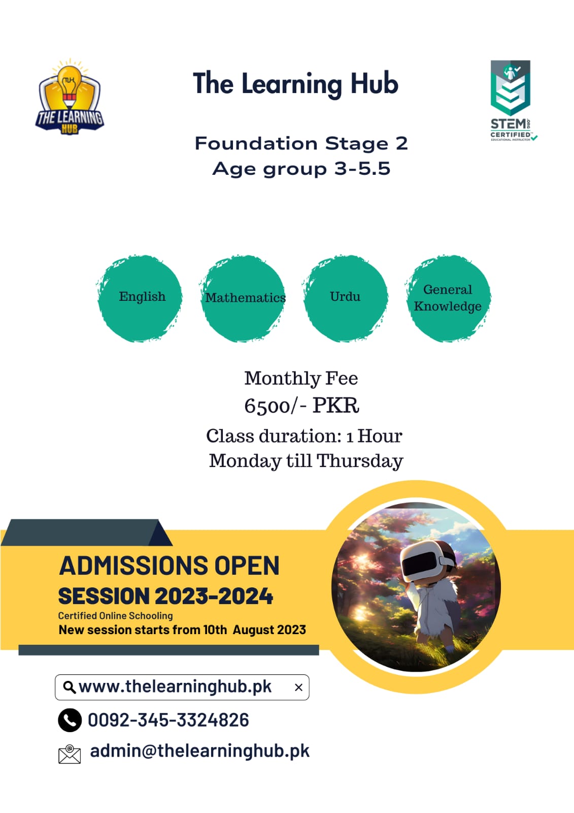 Foundation Stage 2 - The Learning Hub